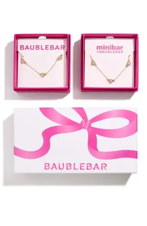 Baublebar Mama & Mini Heart Necklace Set