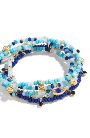 Baublebar Evil Eye Layered Bracelets - Turquoise