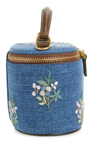 Valentino Garavani Vlogo Signature Embroidered Vanity Case