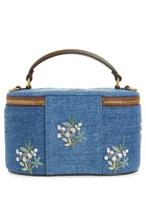 Valentino Garavani Vlogo Signature Embroidered Vanity Case