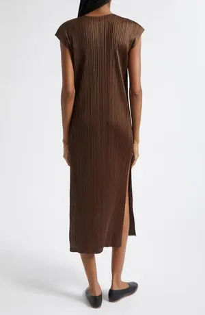 Issey Miyake Pleated Midi Dress