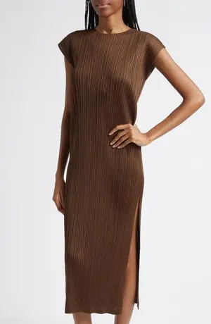 Issey Miyake Pleated Midi Dress