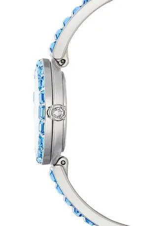 SWAROVSKI Matrix Baguette Crystal Bracelet Watch - Blue