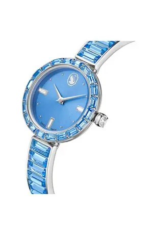 SWAROVSKI Matrix Baguette Crystal Bracelet Watch - Blue