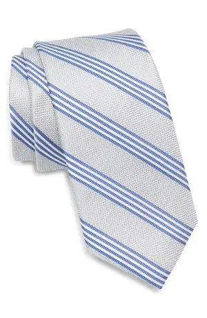Nordstrom Striped Silk Jacquard Neck Tie - Blue