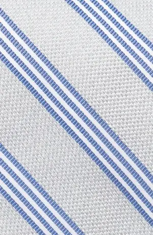 Nordstrom Striped Silk Jacquard Neck Tie - Blue