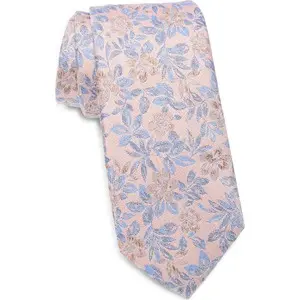 Nordstrom Brice Floral Silk Tie Orange