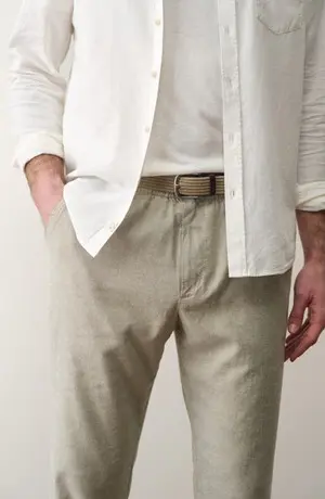 Marine Layer Saturday Slim Straight Leg Chinos - Olive