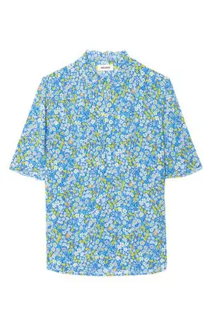 Zadig&Voltaire Floral Print Short Sleeve Top
