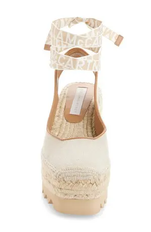 Stella McCartney Gaia Espadrille Wedge Slingback Pumps