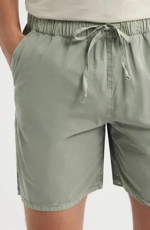 ALEX CRANE Air Organic Cotton Drawstring Shorts - Riverstone