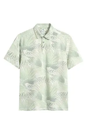 Tommy Bahama Islandzone® Costa Wave Fiore Fronds Polo Shirt - Tequila