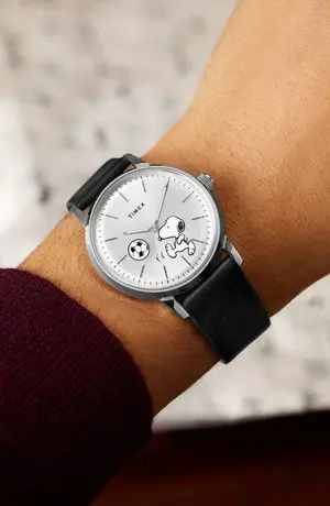 Timex® Peanuts® X Timex Marlin® Automatic Watch - Silver-tone