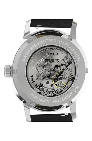 Timex® Peanuts® X Timex Marlin® Automatic Watch - Silver-tone