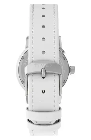 Timex® X Peanuts® Marlin® 38mm Leather Strap Watch