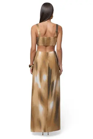 JLUXLABEL Flowing Elegance Maxi Skirt With Side Slit