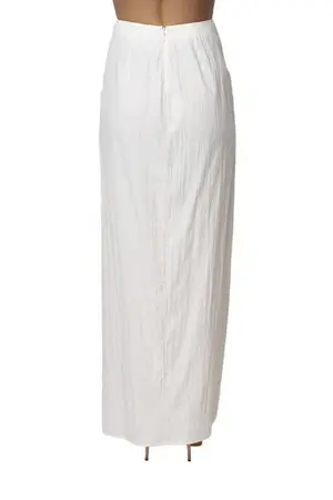 JLUXLABEL Flowing Elegance Maxi Skirt With Side Slit