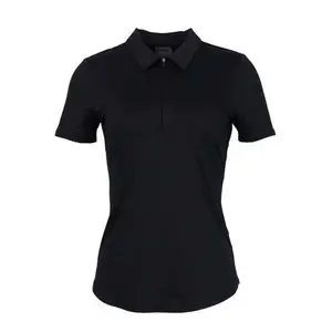 JOFIT Performance Golf Polo With Quarter-zip Closure - Black
