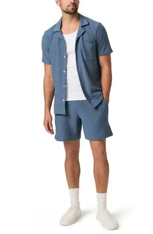 Paige Elijah Pull-on Terry Cloth Shorts - Lakeside