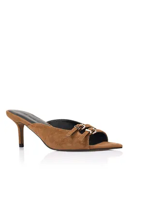 LANA WILKINSON Shannon Mule With Double Buckle Detail