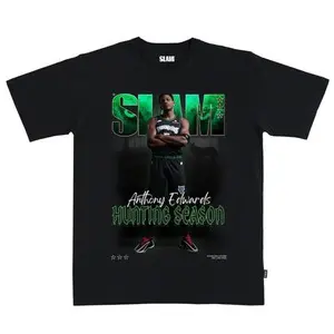 SLAM Anthony Edwards "hunting Season" Cover T-shirt - Black