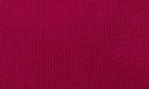 MALAI Raspberry Textured Wave Cutout One-piece Swimsuit - Textured Wave Raspberry