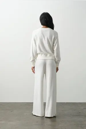 Naked Cashmere Ashlyn Cotton Cashmere Track Pants - Ecru