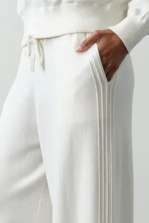 Naked Cashmere Ashlyn Cotton Cashmere Track Pants - Ecru