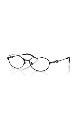 DIESEL® Oval Full Rim Metal Eyeglasses - Black