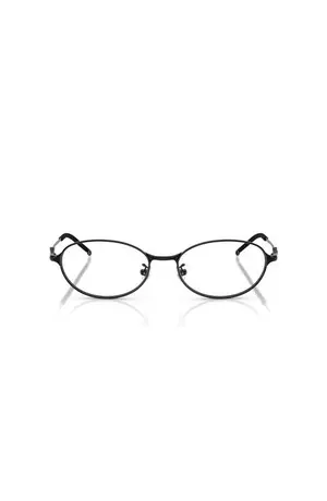 DIESEL® Oval Full Rim Metal Eyeglasses - Black