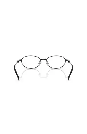 DIESEL® Oval Full Rim Metal Eyeglasses - Black