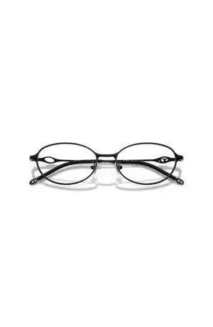 DIESEL® Oval Full Rim Metal Eyeglasses - Black