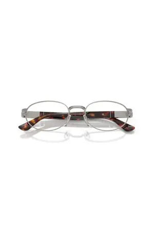 Persol Oval Full Rim Eyeglasses - Grey