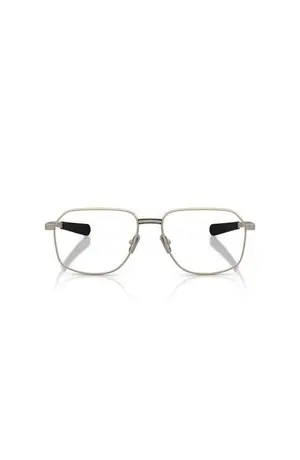 Moncler Rectangle Full Rim Metal Eyeglasses - Copper