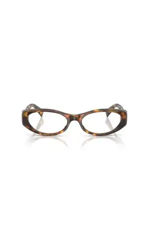 Miu Miu Oval Optical Glasses - Tortoise