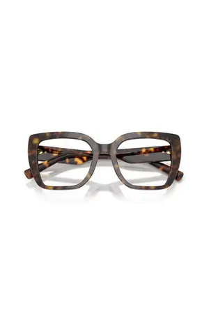 Dolce & Gabbana Square Acetate Eyeglasses - Tortoise