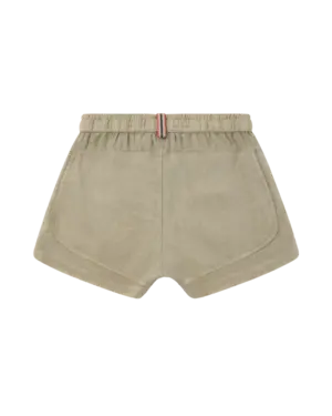 AMUNDSEN Safari Linen Shorts - Olive Ash