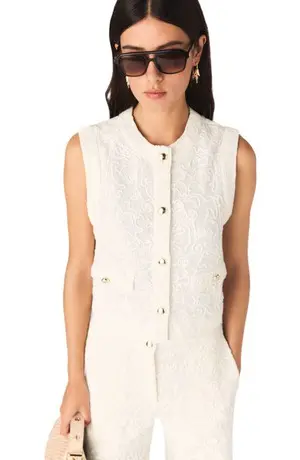 Maje Embroidered Vests For Women