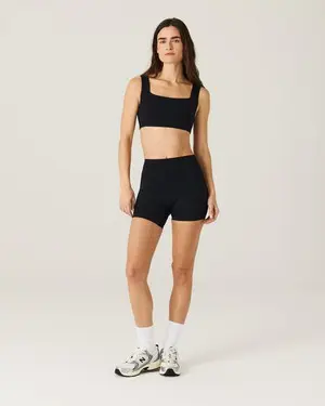 DAUGHTER LESSONS High Rise Core Fabric Cruise Shorts - Black