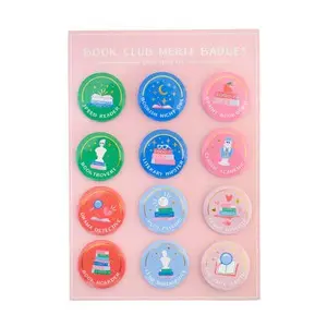 JOLLITY & CO Book Club Merit Badges - Assorted Pre-pack