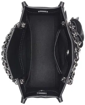 Karl Lagerfeld Paris Savoie Crossbody Bag With Embellished Flower - Black/silver