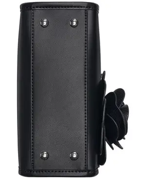Karl Lagerfeld Paris Savoie Crossbody Bag With Embellished Flower - Black/silver