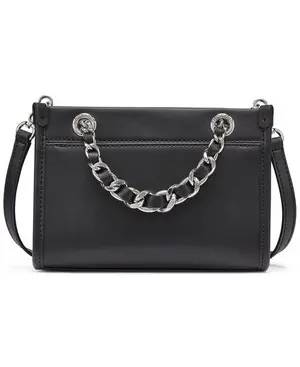 Karl Lagerfeld Paris Savoie Crossbody Bag With Embellished Flower - Black/silver