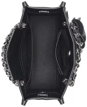 Karl Lagerfeld Paris Savoie Crossbody Bag With Embellished Flower - Black/silver