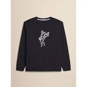 ASHWORTH GOLF Golfman Satin Stitch Crewneck - Black