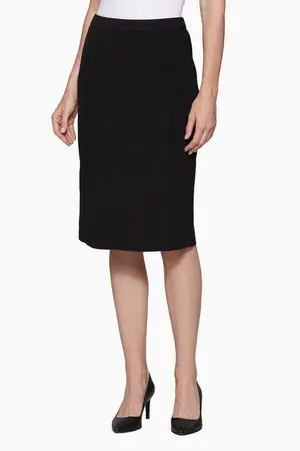 Ming Wang Straight Knit Skirt