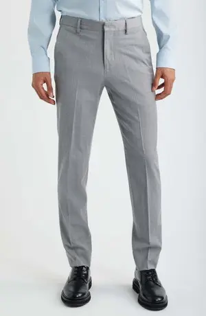 Bonobos Jetsetter Athletic Fit Stretch Wool Suit Pants - Light Grey