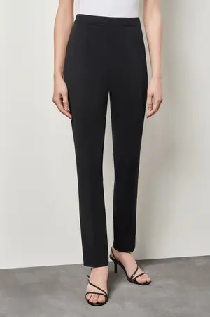 Ming Wang Knit Slim-leg Pants