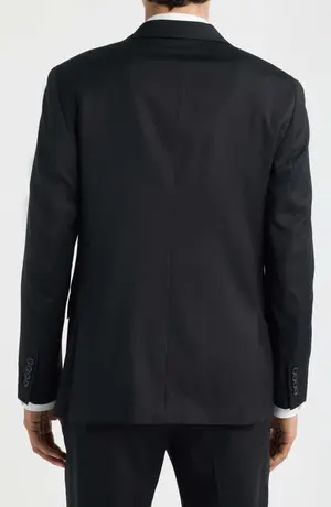 Bonobos Jetsetter Standard Fit Stretch Wool Suit Jacket - Black