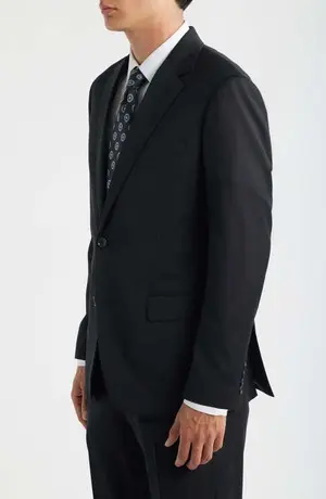 Bonobos Jetsetter Standard Fit Stretch Wool Suit Jacket - Black